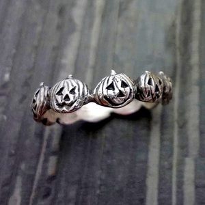 Jewelry | Pumpkin Patch Farm Jack O Lantern Ring Silver New Unisex Jewelry Cute Pumpkins | Poshmark